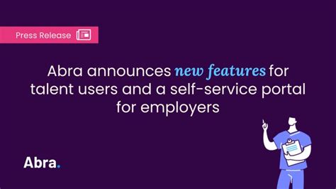Abra On Linkedin Abra Announces New Features For Talent Users And A Self Service Portal For…