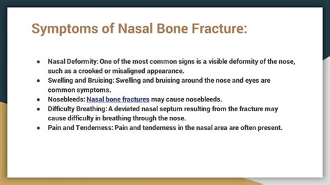 Ppt Nasal Bone Fracture Causes Symptoms And Treatment Powerpoint