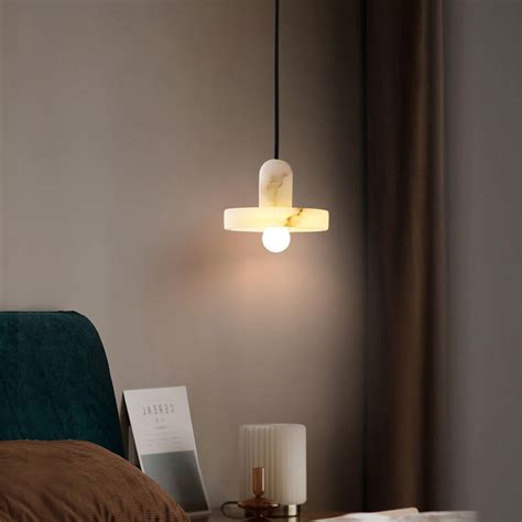 White Alabaster Pendant Light Carrara Bathroom And Bedside Vinlighting