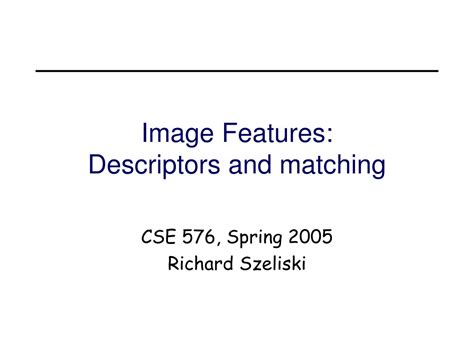 Ppt Comprehensive Guide To Local Feature Detection And Matching In Computer Vision Powerpoint