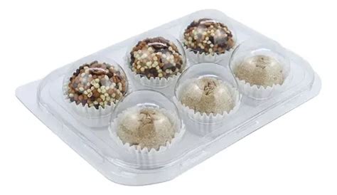 Embalagem Berço Box Brigadeiros 6 Cavidades 10 Un MercadoLivre