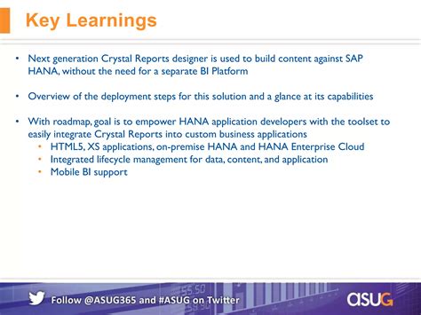 Sap Crystal Reports And Sap Hana Integration And Roadmap Ppt