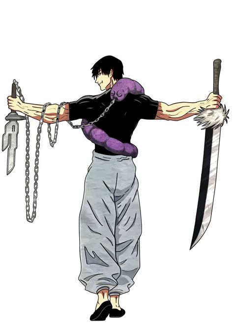 Toji Jujutsu Kaisen Drawing Design In 2024 Männer Tattoo Ideen