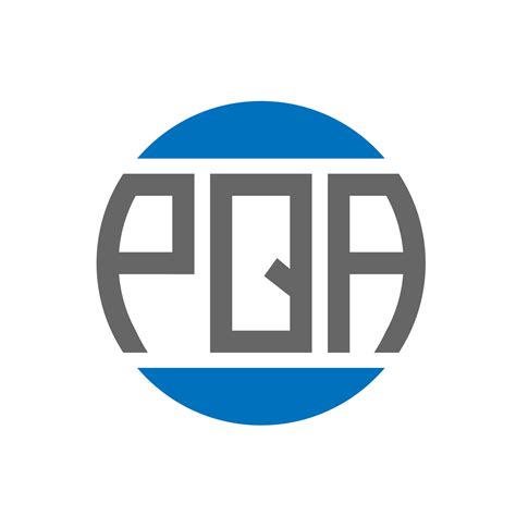 Pqa Letter Logo Design On White Background Pqa Creative Initials