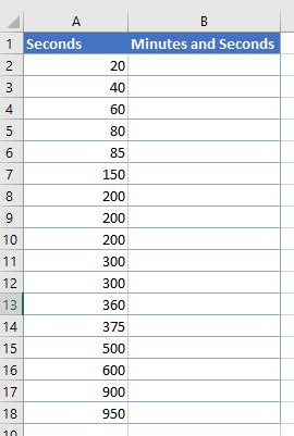 Excel Convert Seconds To Minutes Seconds Entered Avantix Learning
