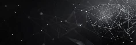 Futuristic Digital Network Visualization With Glowing Nodes And Lines Representing Data