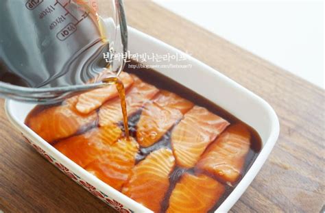 간장 연어장 덮밥 사케동 레시피