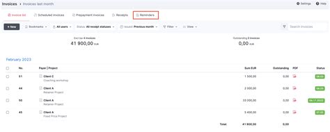 Invoice Reminders Scoro Help Center