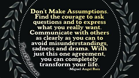 Dont Make Assumptions