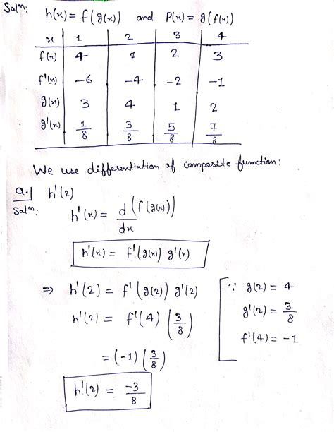 [solved] Let H X F G X And P X G F X Use The Table Below To