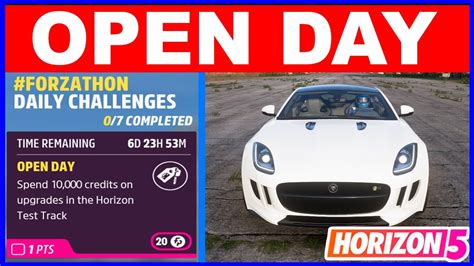 Forza Horizon 5 Open Day Forzathon Daily Challenges Spend 10k On