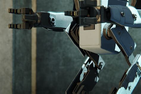 3d Model Peacekeeper Robot Vr Ar Low Poly Cgtrader