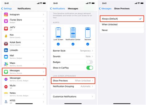 How To Always Show Notification Previews On Iphone Lock Screen