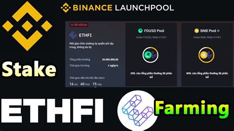 Phân Tích Review Chi Tiết Binance Launchpool Mới Farm Token EethFi YouTube