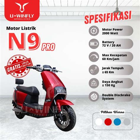 Jual Uwinfly Motor Listrik Tipe N Pro Di Seller Uwinfly Id Ngaliyan Kota Semarang Blibli
