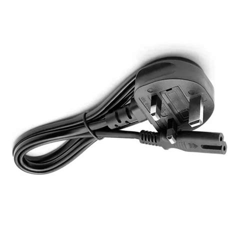 Uk 3p Plug To Iec C7 Figure 8 Connector Bsi Ce Approved Power Cable
