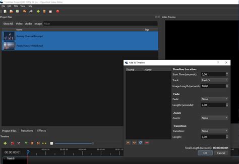 Add To Timeline Dialog Contains No Files Or Only One · Issue 3240 · Openshotopenshot Qt · Github