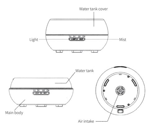 Splitsky 400ml Aroma Diffuser User Manual