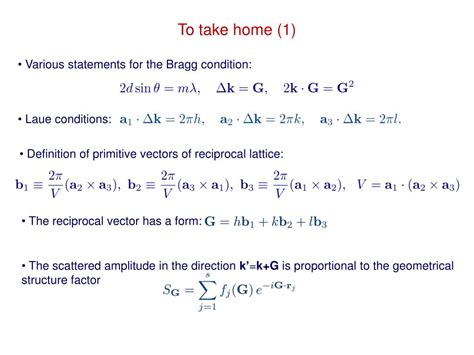 Ppt Wave Diffraction And Reciprocal Lattice Powerpoint Presentation
