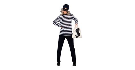 Disfraz De Ladrón Con Saco Dinero Para Mujer