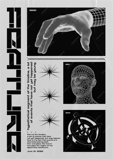 포스터 낮은 폴리 헤드 3d 인간의 얼굴 메쉬 구조 테크노 디자인 요소와 미래 스타일 프리미엄 벡터