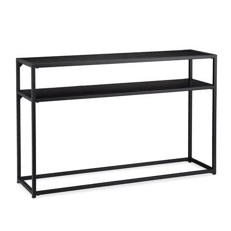 Console Noire Avec 2 étages Je Commande Home24