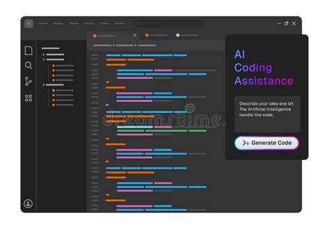 Artificial Intelligence Code Generation Stock Illustrations 1151