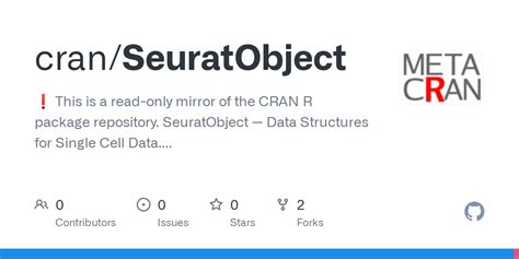 Github Cran Seuratobject Exclamation This Is A Read Only Mirror Of The Cran R Package