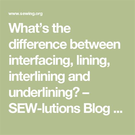 Difference Between Facing And Interfacing At Abigail Schardt Blog