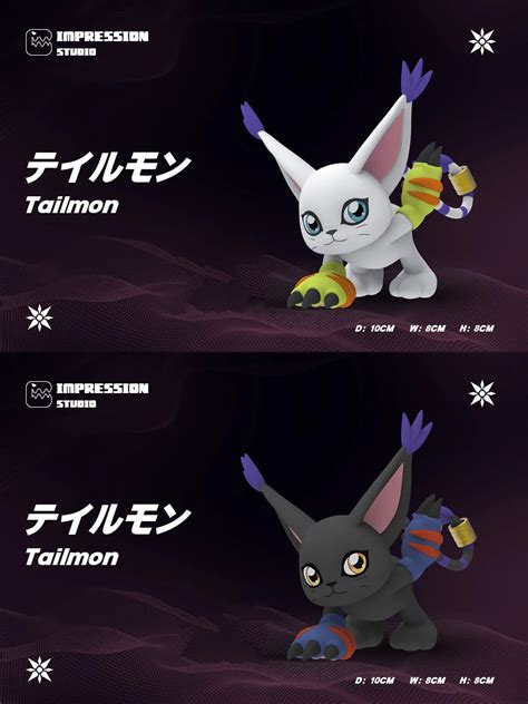 Tailmon Digimon Statue Impression Studio