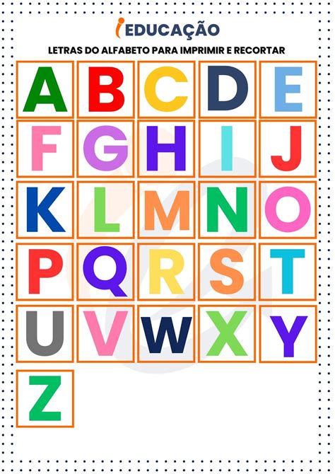 Letras Do Alfabeto Para Imprimir E Recortar Com Pdf Gratuito