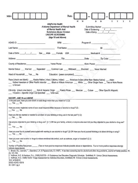 Fillable Online Adult Outpatient Intake Forms Fax Email Print Pdffiller