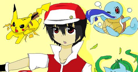 ポケモン 幼いレッドさんと仲間達 るかのイラスト Pixiv