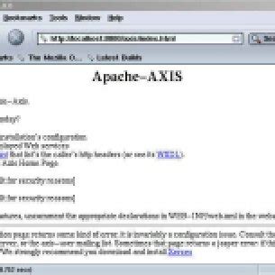 Testing Apache Axis Installation Download Scientific Diagram