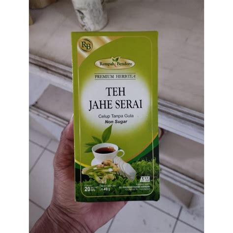 Jual Teh Herbal Tisane Jahe Jeruk Nipis Madu Serai Sereh Celup Rempah