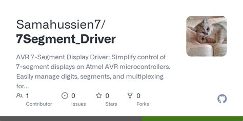 Github Samahussien Segment Driver Avr Segment Display Driver Simplify Control Of