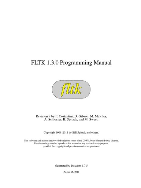 Fltk Download Free Pdf Mac Os Graphical User Interfaces