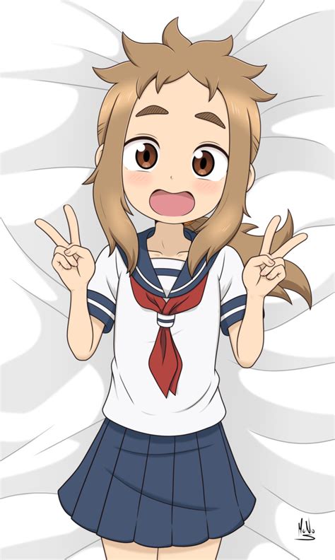 Safebooru 1girl Absurdres Bed Sheet Blush Brown Eyes Brown Hair