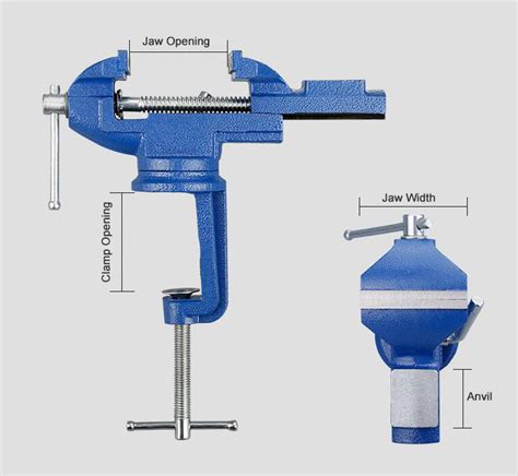 Clamp On Bench Vise 2 12 Inch3 Inch