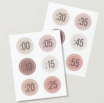 Clock Circles By Class Of Roses TPT