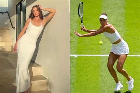 Model Carson Branstine Loses To Arnya Sabalenka In Straight Sets As She Makes Wimbledon Debut
