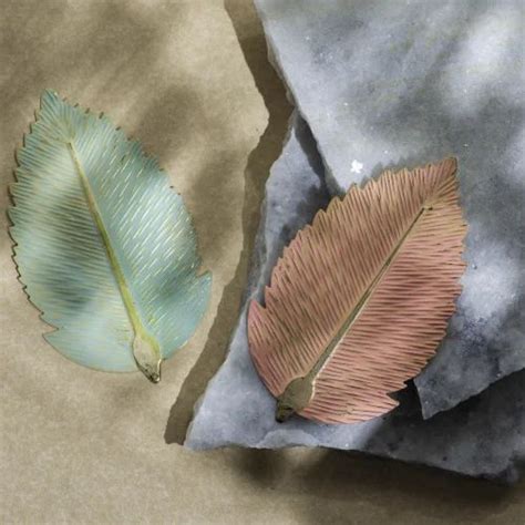 Leaf Coloured Metal Art Size 137mm 4 Pcs Metal Wall Decor Metal