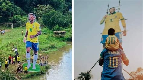 Neymar কেরলে নেইমারের বিশাল কাট আউট ধন্যবাদ জানালেন আপ্লুত ব্রাজিল