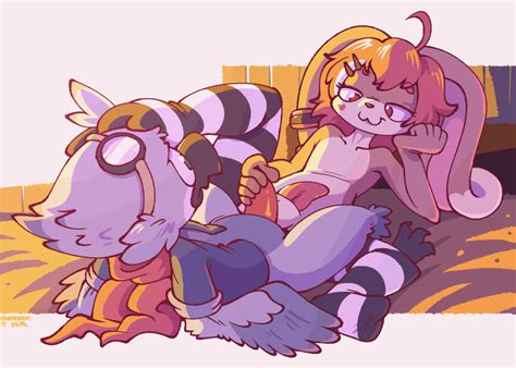 Rule 34 Animated Anthro Avian Balls Biped Bird Bluegua Character Bodily Fluids Clothed