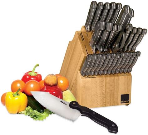 Ronco® Six Startm 30 Piece Cutlery Set With Knife Block Cutlery Set