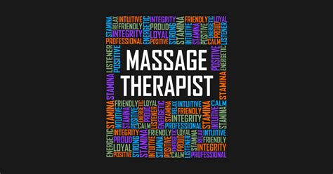 Massage Therapist Words Massage Therapy Sticker Teepublic