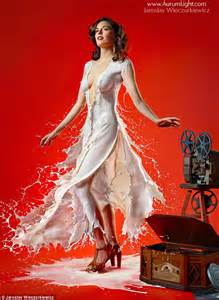 Incredible Pictures Show Semi Naked Calendar Girls Wearing Dresses Made