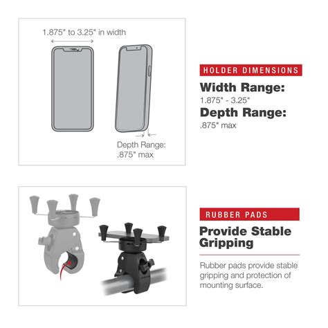 Ram X Grip Phone Mount With Low Profile Medium Tough Claw