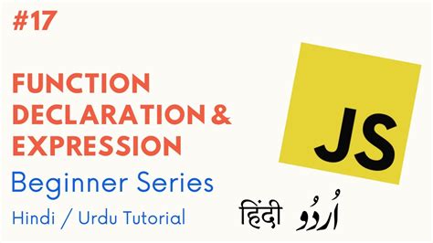 17 Function Declaration And Expression Learn Javascript For