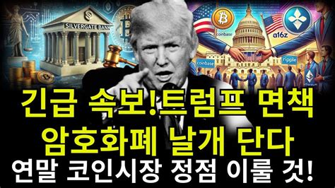 긴급속보 트럼프 대법원 면책코인시장 연말 정점에 이를 것 Youtube